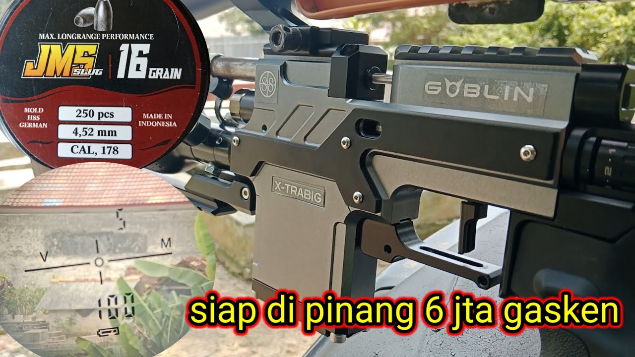TES AKURASI GOBLIN GS88 DI JARAK 100 METER LARAS LOKAL ANGKRANG SLUG ...