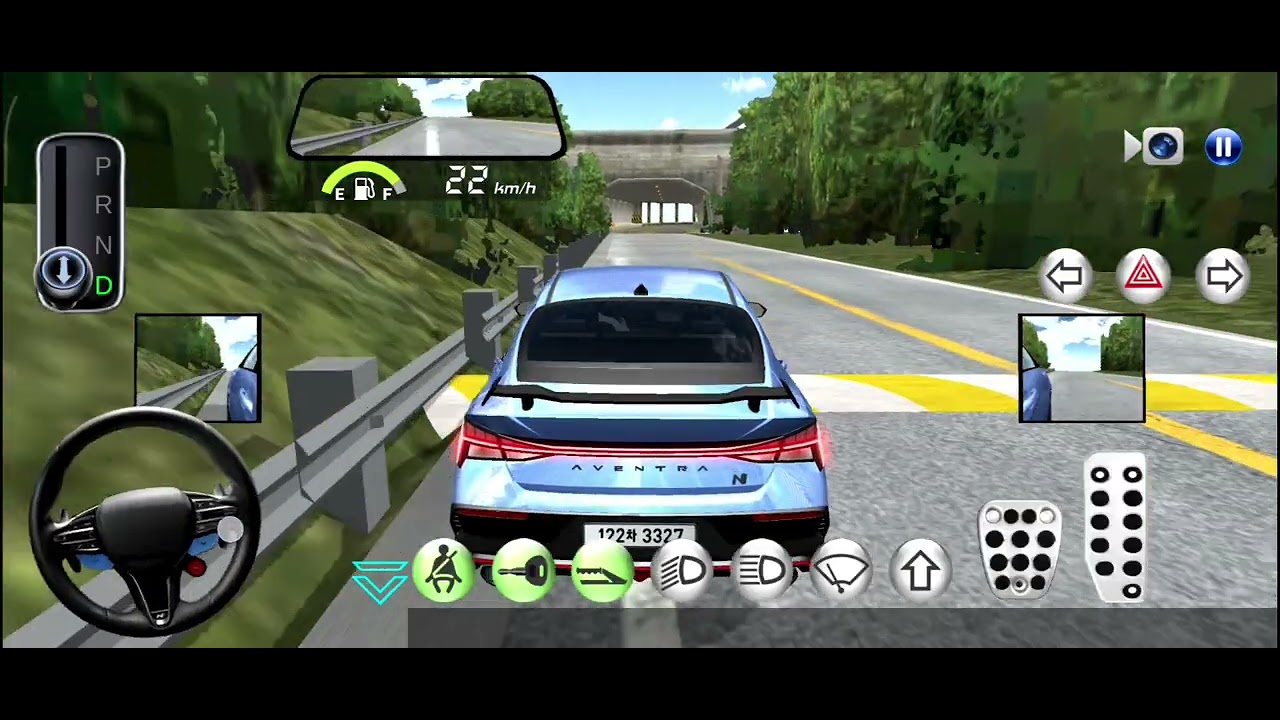 New Blue Hyundai Elantra For Parking - 3d Driving Class android game ...