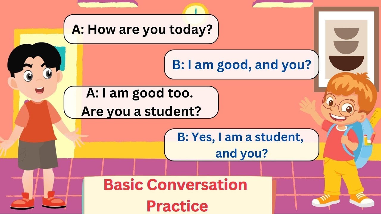 Hello! | How are you? | Basic English Conversation Practice for Kids ...