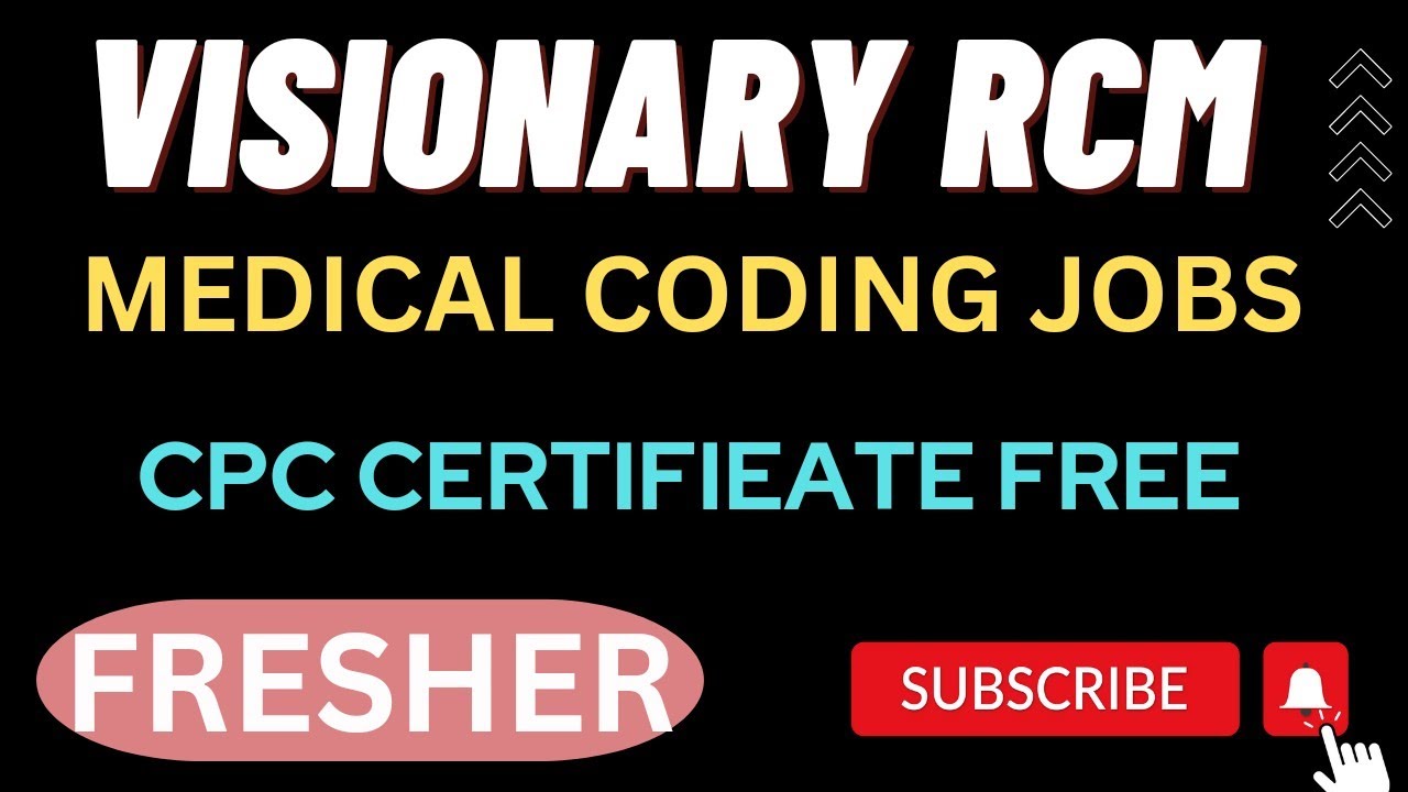 MEDICAL CODING JOBS FOR FRESHERS || VISIONARY RCM || #applynow # ...