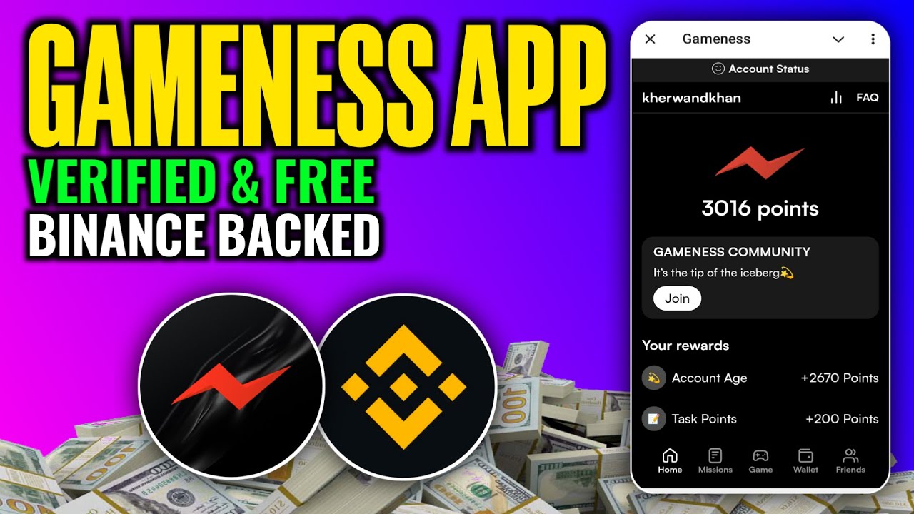 Gameness Airdrop Full Guide Step By Step | Gameness Back By Binance ...