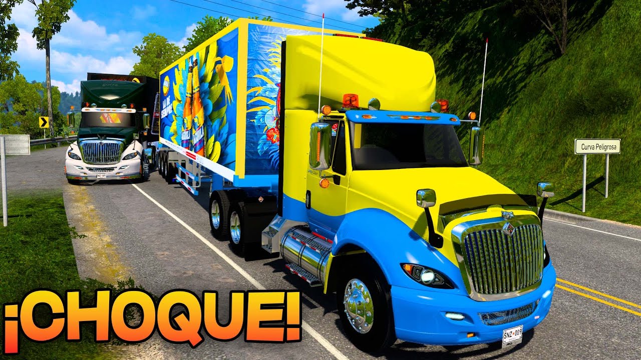 ¡ACCIDENTE COON MULAS CARGADAS DE CERVEZA! | American Truck Simulator ...