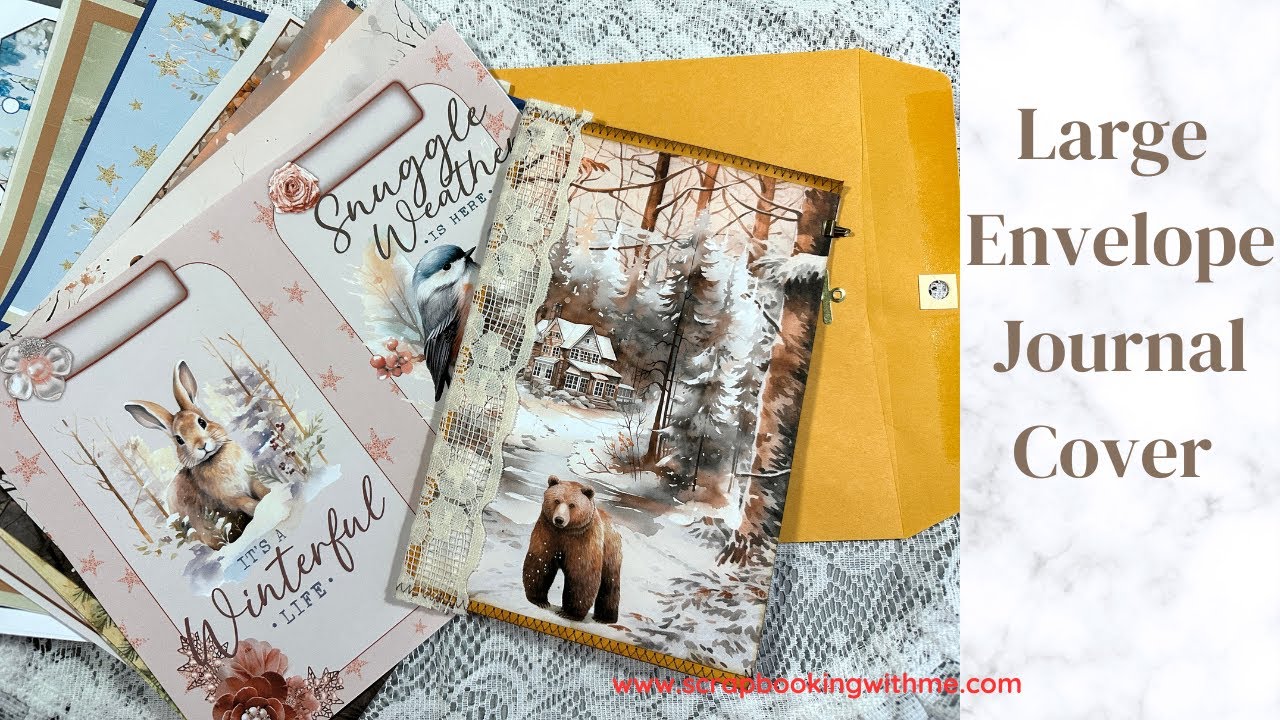 I MADE A BIG MISTAKE ~ LARGE ENVELOPE JOURNAL COVER WITH POCKETS - YouTube