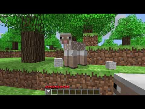 Minecraft Alpha 1.1.0 Gameplay - YouTube