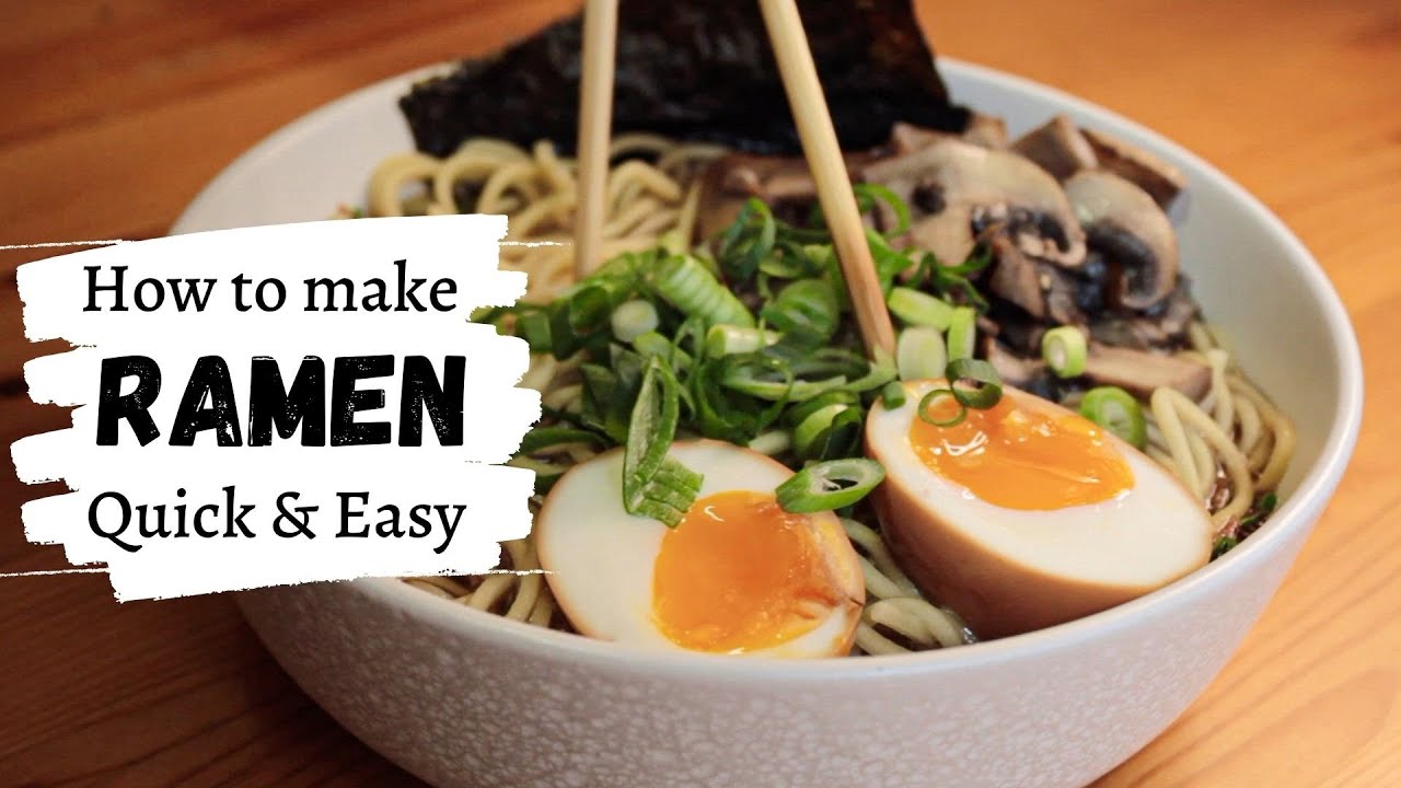 How to make a QUICK & EASY Ramen Noodle Bowl in 10 Minutes - YouTube
