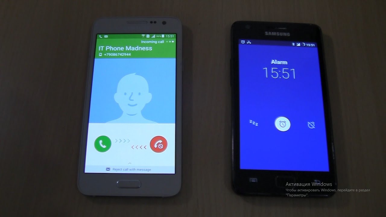 Over the horizon Incoming call & Alarms clock at the Same Time Samsung ...
