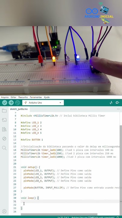 Multitarefas com Arduino Delay com Millis #arduino #arduinotutorial # ...
