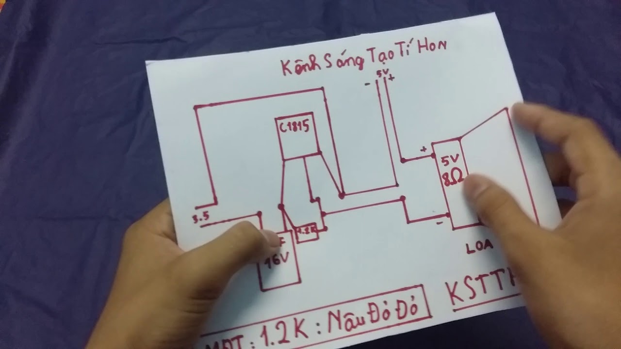 Sơ đồ mạch loa C1815 - YouTube