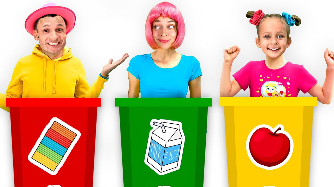 Waste Sorting Trash Song! Recycling is Important - Songs for Kids - YouTube