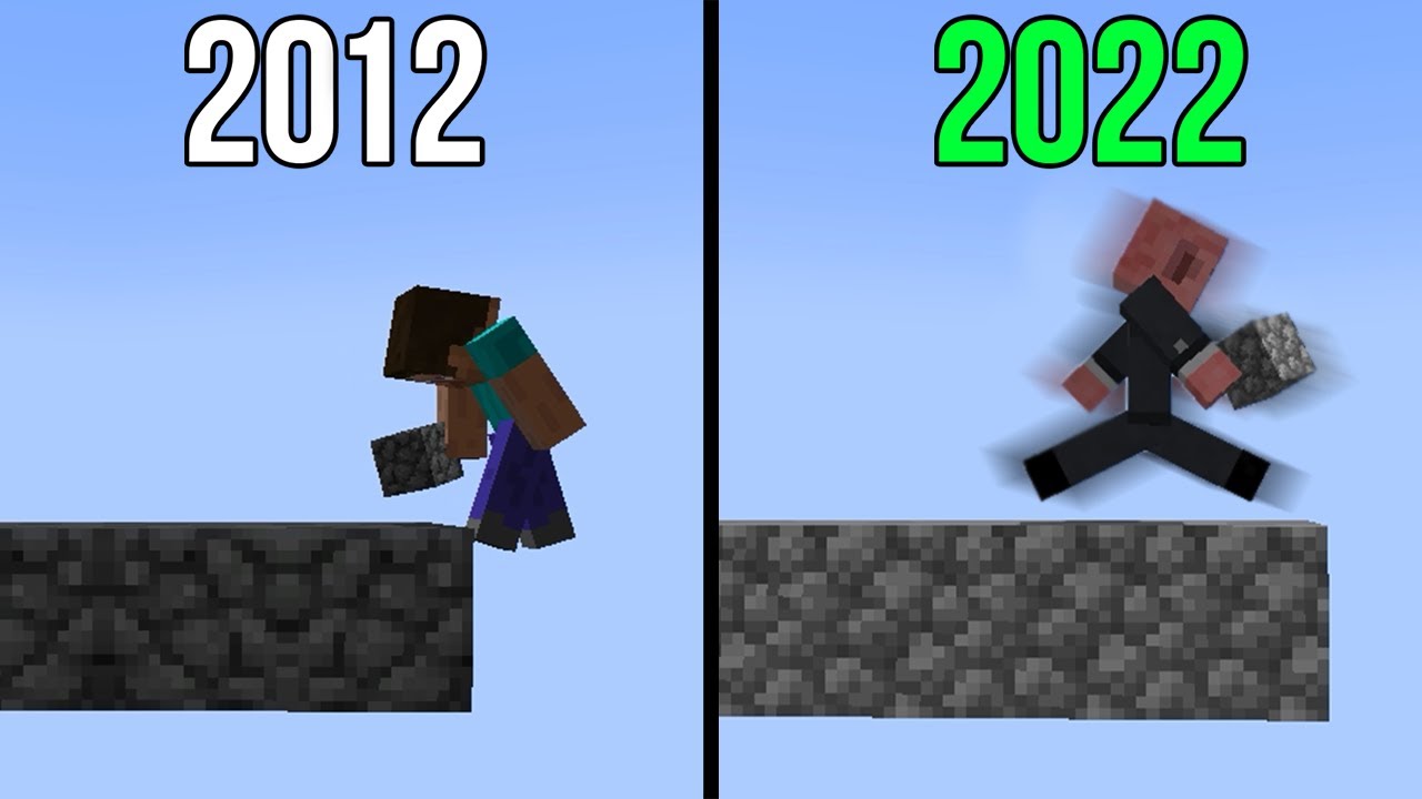 minecraft 2012 vs NOW - YouTube