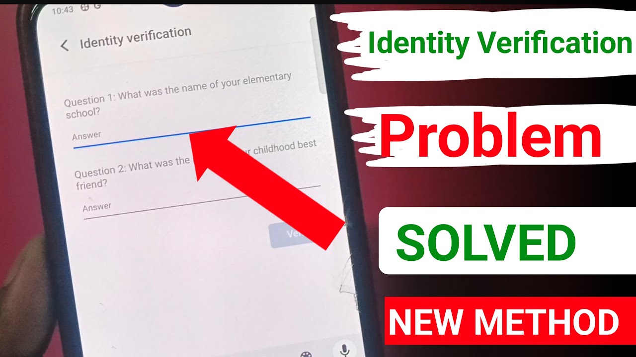 Vivo Identity Verification Problem | Vivo Security Question Problem ...