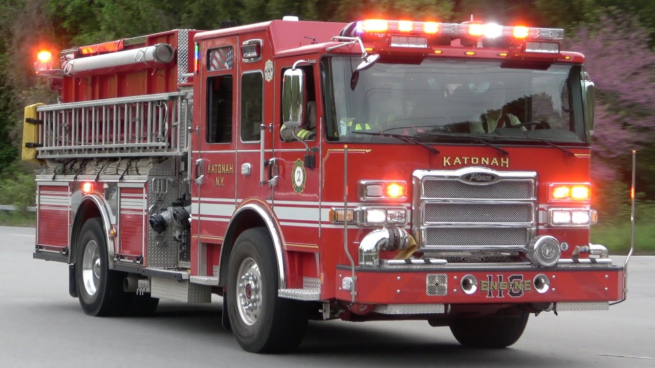 Katonah FD Car 2211, Car 2212, & Engine 116 Responding - YouTube
