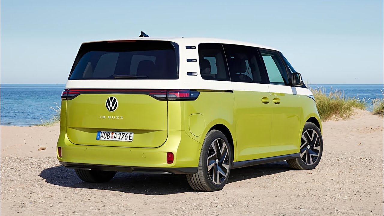 Volkswagen ID BUZZ in beautiful yellow color - YouTube