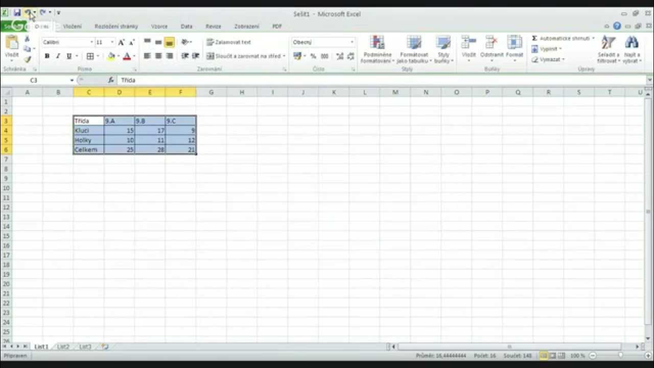 Graf v Excelu - YouTube