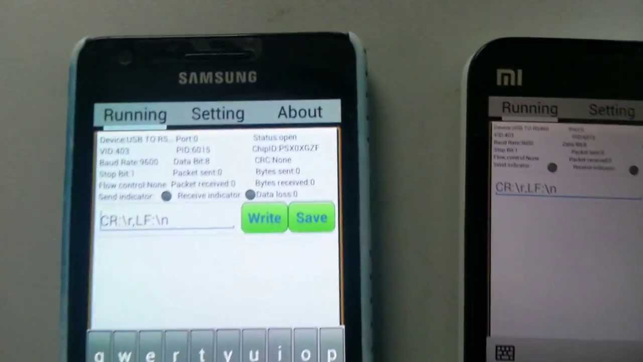 Android USB to RS485 module Testing - YouTube