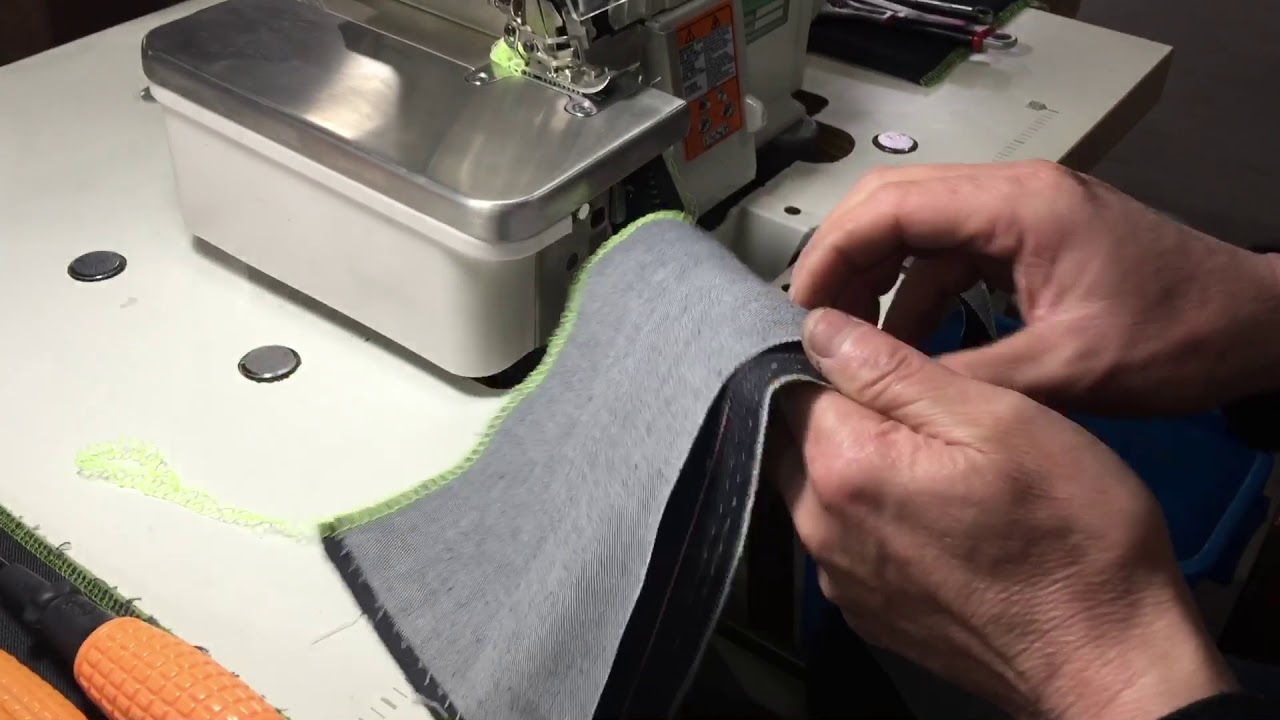 EX overlock cloth joint machine(2thread) - YouTube
