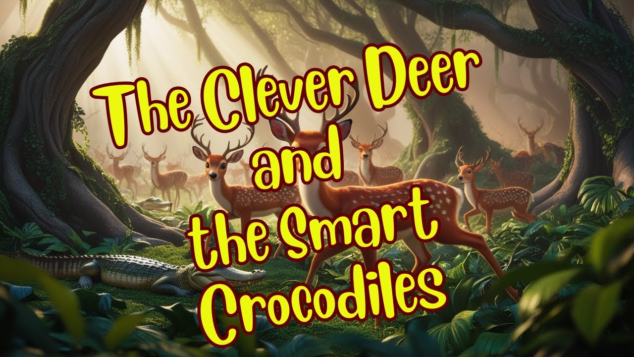 The Clever Deer and the Smart Crocodiles #story #animation #animal ...
