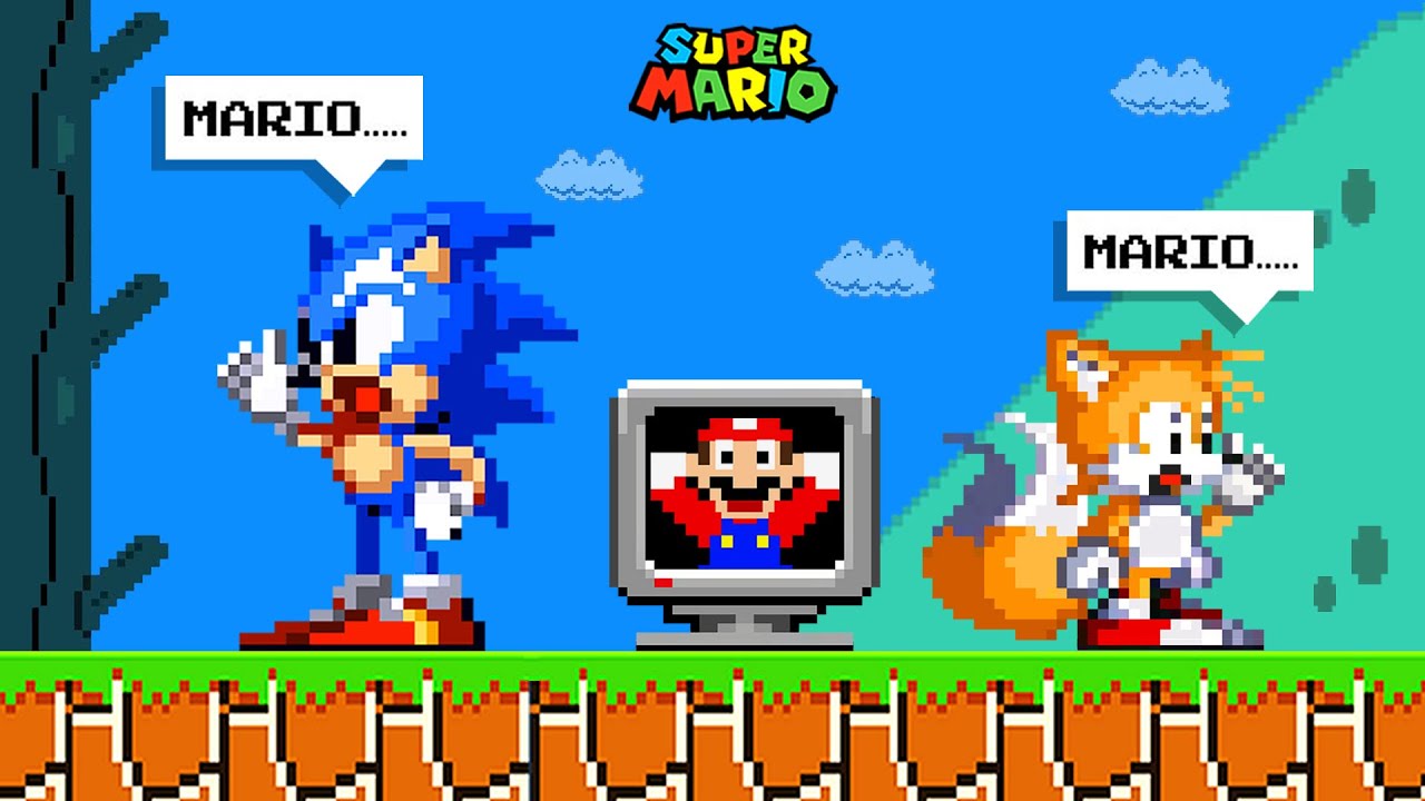 Mario HIDE And SEEK Challenge. But With All Characters in Sonic The ...