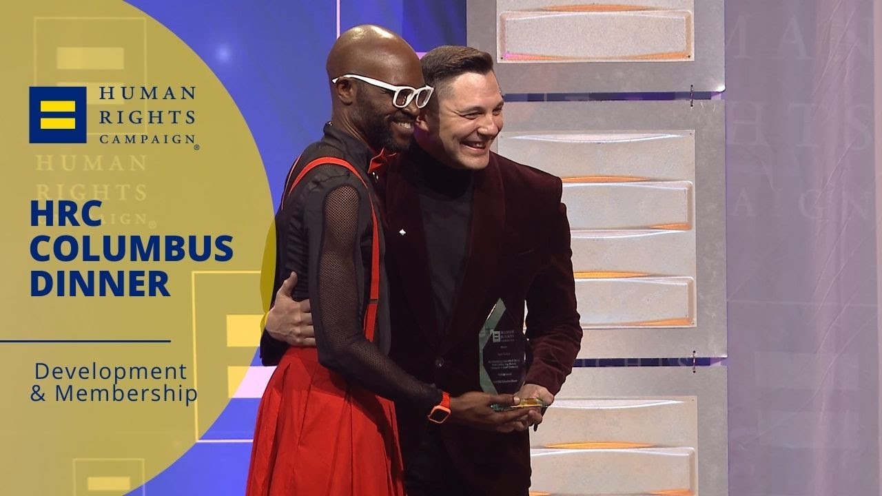 Jacob Yandura Receives the HRC Visibility Award at the 2024 HRC ...