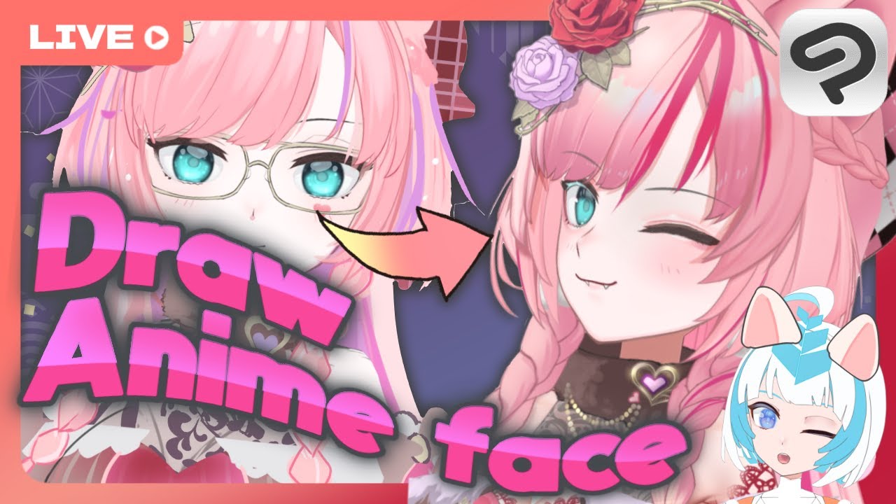 (JP/EN) How to draw anime style art for Vtuber rigging 681 - YouTube