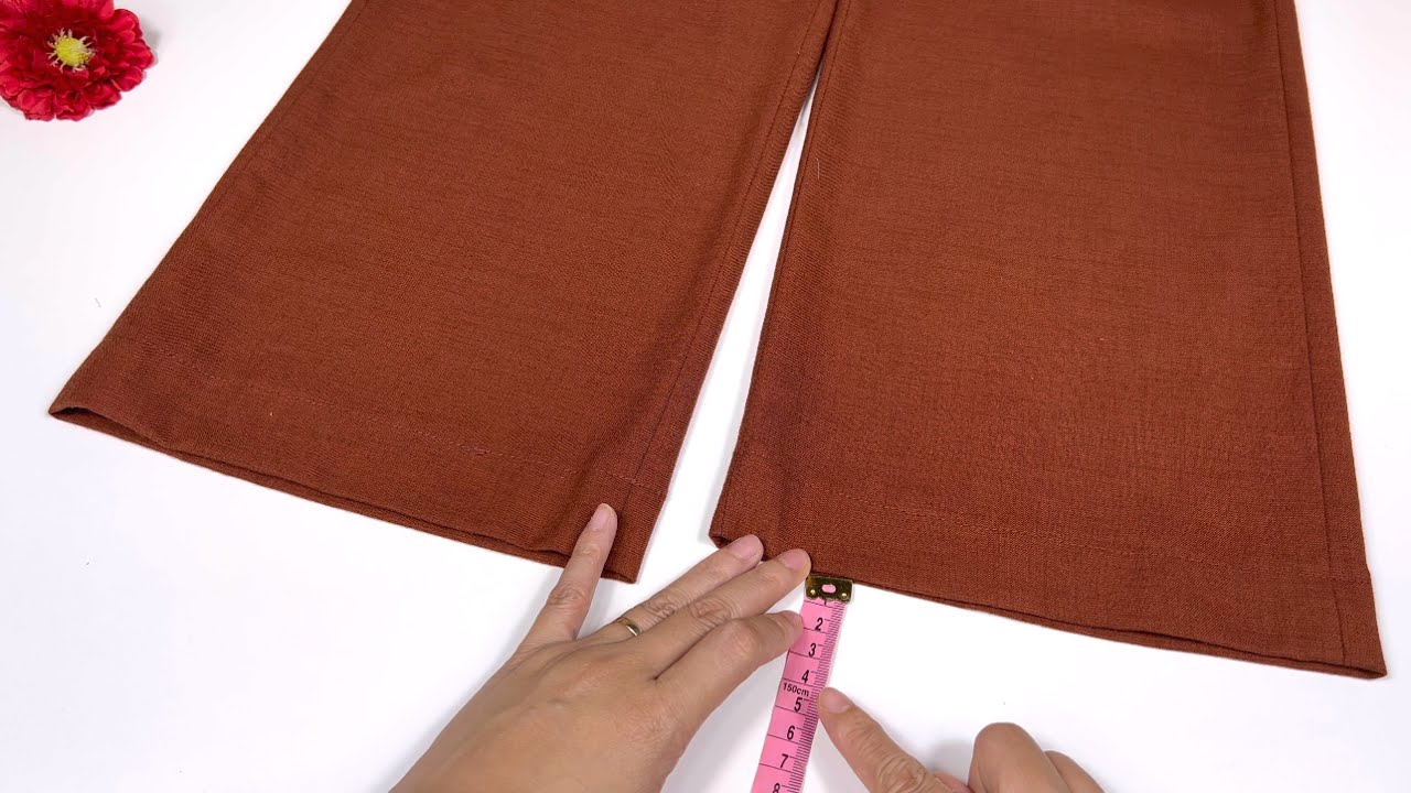 ️ 1 special way to sew inconspicuously lengthen pants by 4 cm / Tips ...