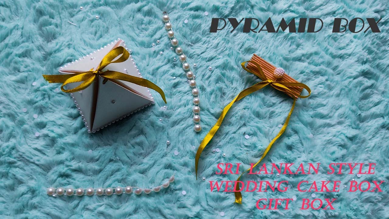 Simple | Easy | Pyramid Cake Box | Gift Box | Tutorial - YouTube