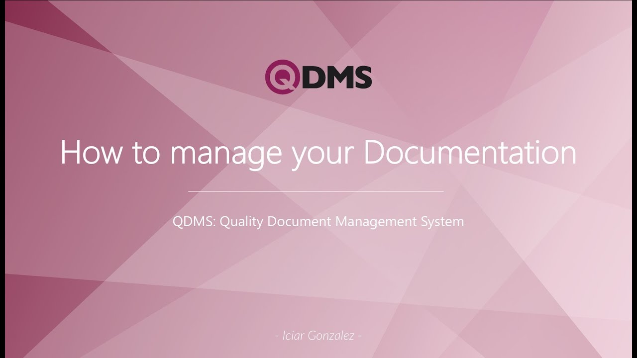 QDMS: Documentation Management - YouTube
