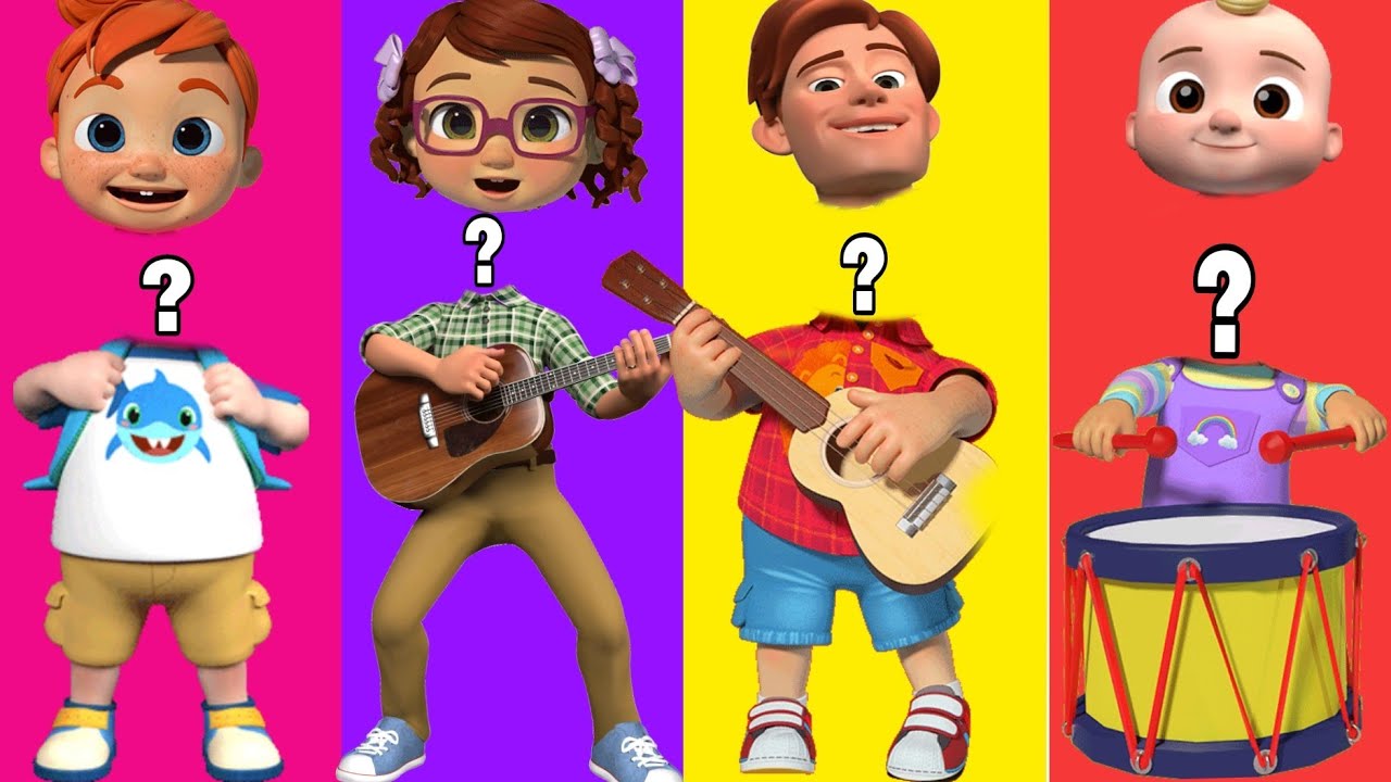 COCOMELON || Select The Right Head With Cocomelon Chracters || Kid's ...