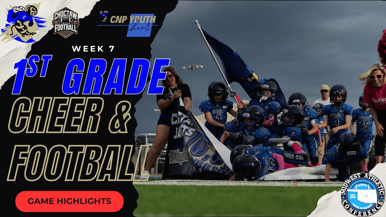 Game Highlights | Choctaw 1st Grade - Cheer and Football | 🏈💛 Week 8 ...
