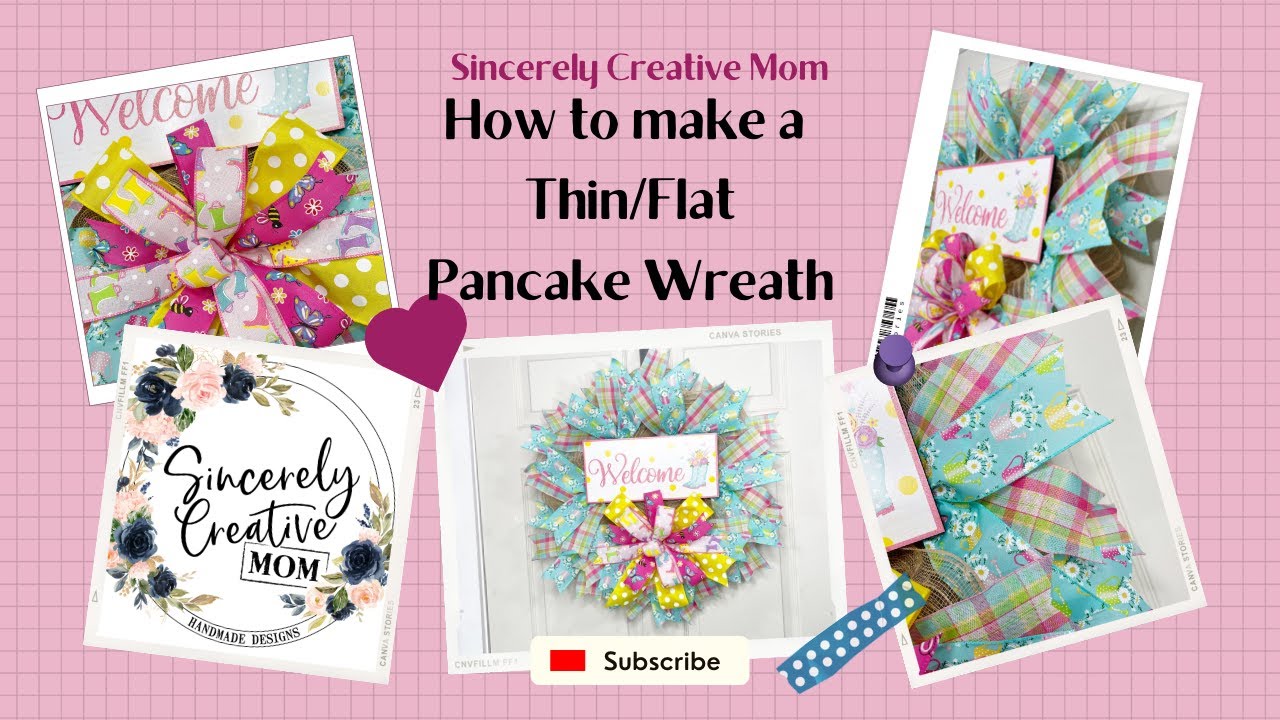 How to make a Pancake wreath for Spring - YouTube