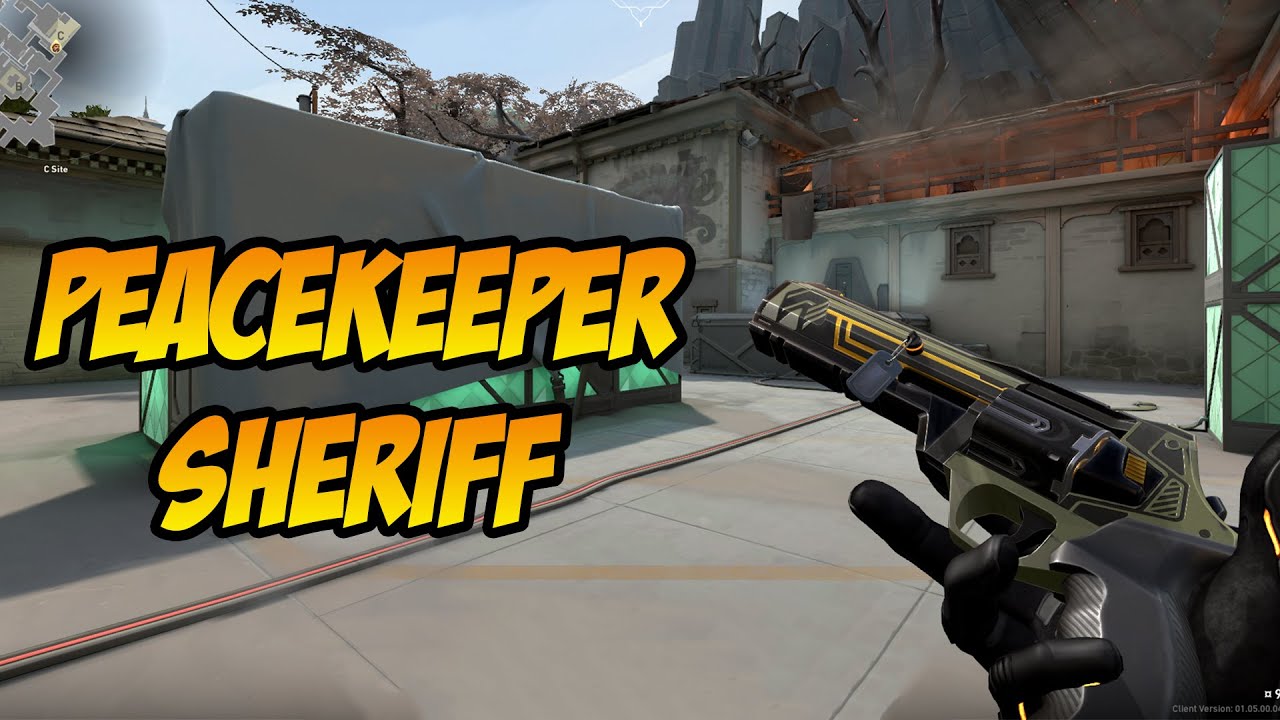 PEACEKEEPER SHERIFF SKIN GAMEPLAY (BRIMSTONE SHERIFF SKIN) - VALORANT ...