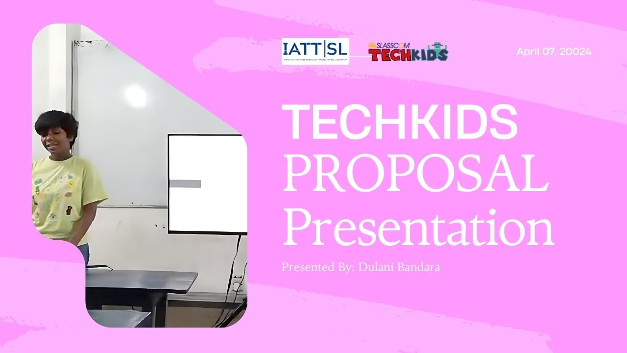 TECHKIDS LEVEL 01 - Final Project Proposal Presentations AT PELAWATTA BRANCH - YouTube