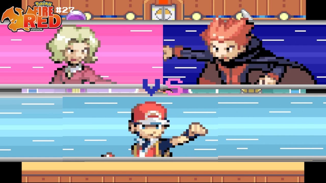 Let's Play Pokemon Fire red # 27 Agatha & Lance #pokemonfirered #retro ...