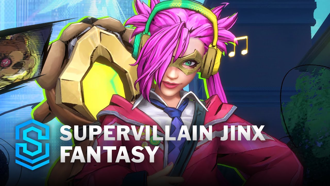 Supervillain Jinx Fantasy Wild Rift Skin Spotlight - YouTube