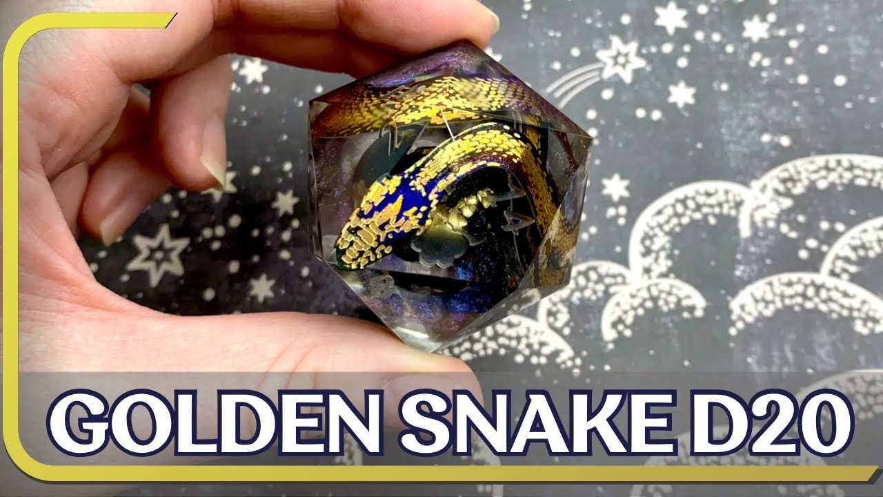 Making a Mythological Golden Serpent d20 - YouTube