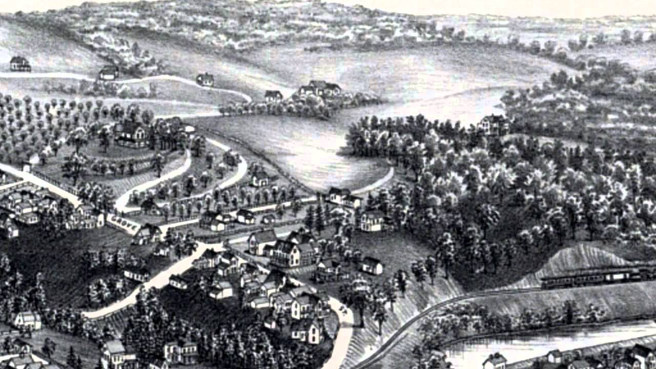 Mount Morris New York 1893 Panoramic Bird's Eye View Map 7141 - YouTube