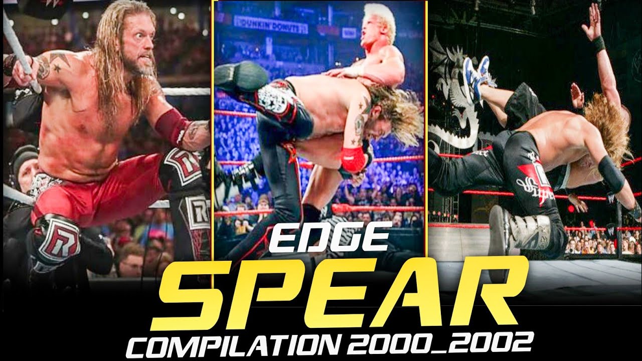 Wwe Edge Spear Compilation 2000_2002 - YouTube