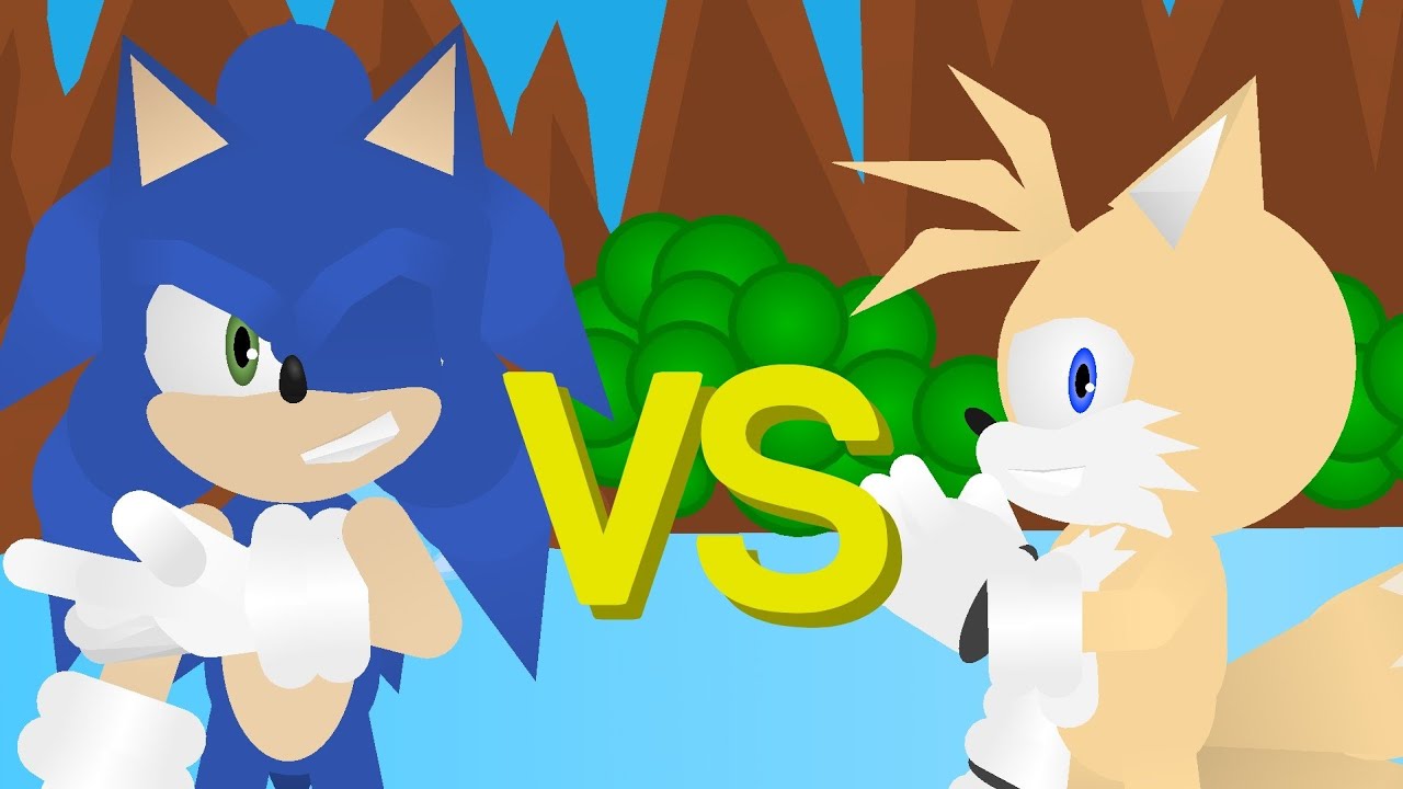 Sonic Vs Tails | Sticknodes | - YouTube