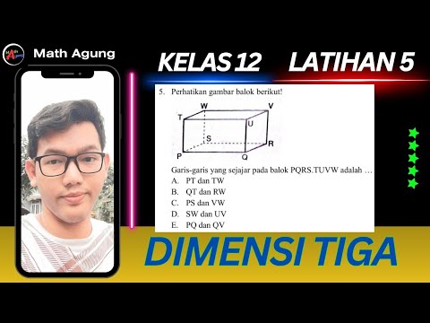 Perhatikan gambar balok berikut! Garis-garis yang sejajar pada balok ...