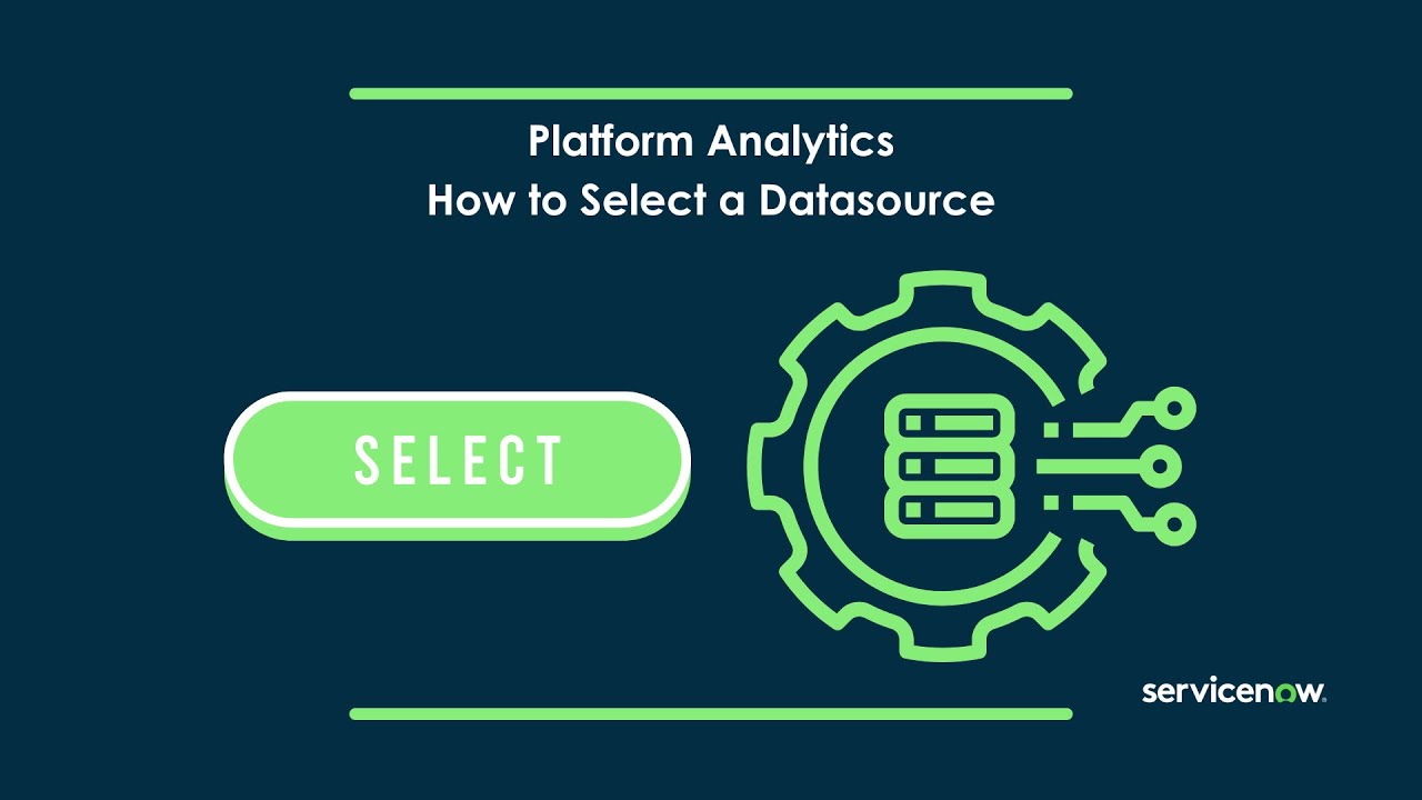 Platform Analytics - How to Select a Datasource - YouTube