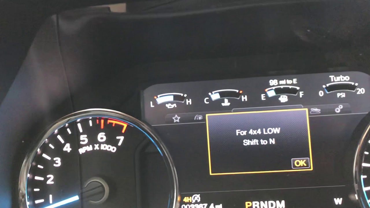 How to use 4 wheel drive mode on a f 150 - YouTube