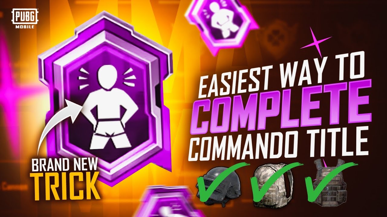 Brand New Trick For Glass Cannon Title | Easy Way To Get Commando Title ...