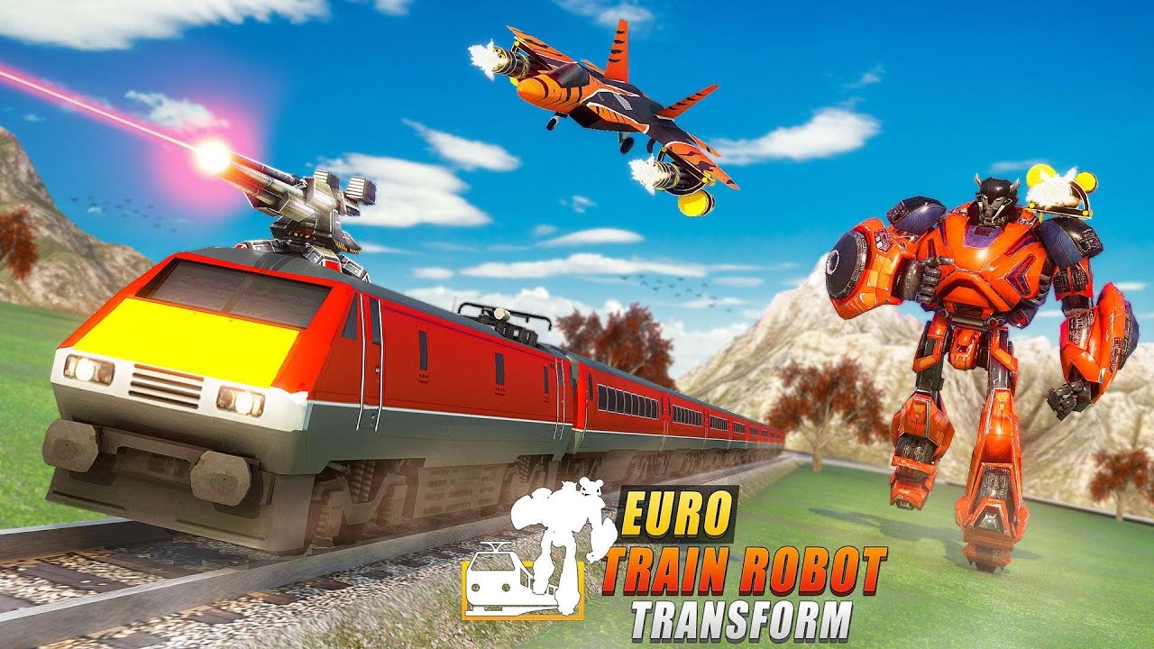 Euro Train Robot Transform game _ android gameplay (( 8X GAMER )) - YouTube