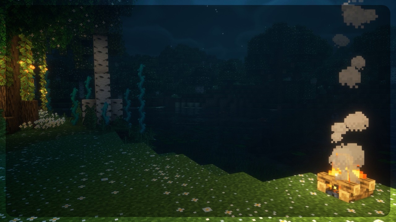 Minecraft Campfire: Relaxing Fire Crackling Sounds - YouTube