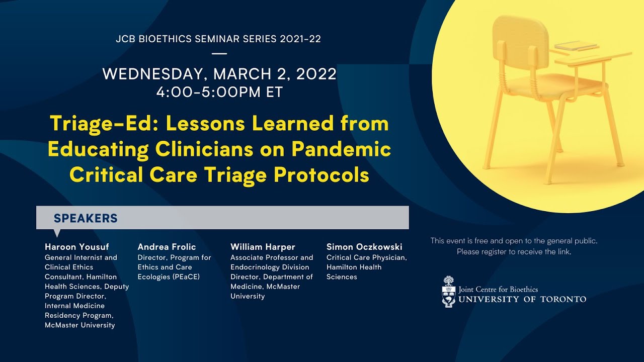 Triage-Ed: Lessons Learned from Educating Clinicians on Pandemic ...