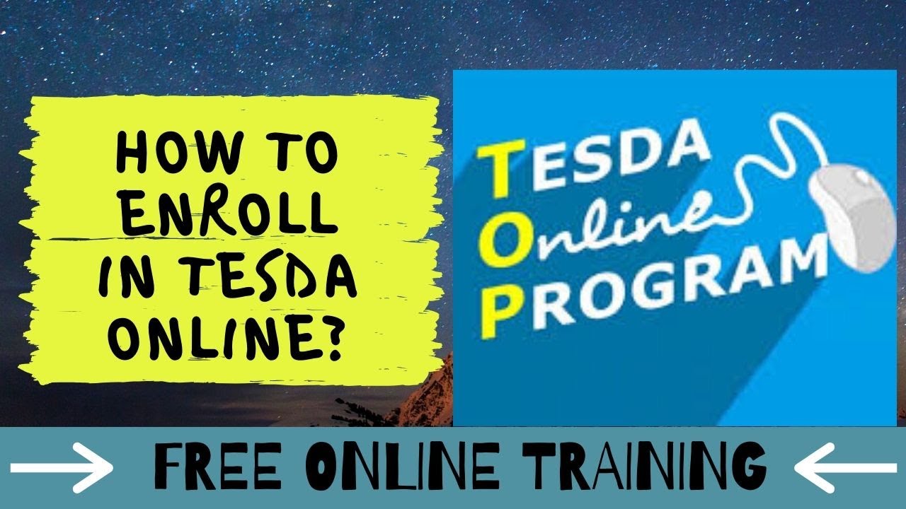 HOW TO ENROLL IN TESDA ONLINE Free Training Course Tutorial YouTube HOW TO ENROLL IN TESDA ONLINE Free Training Course Tutorial YouTube