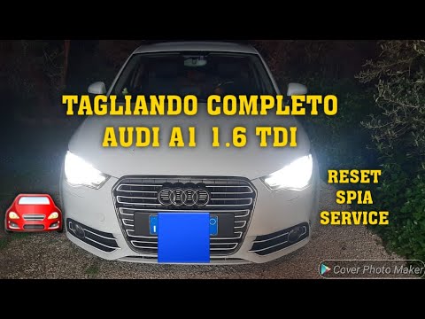 TAGLIANDO COMPLETO AUDI A1 1.6 TDI + RESET #manutenzione #auto # ...
