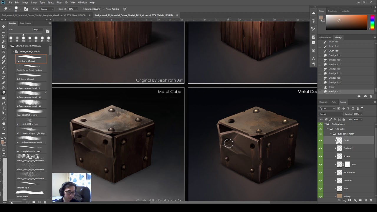 DPaint 5-4 +Neutral Gray, +Details, have different "Saturation" of ...