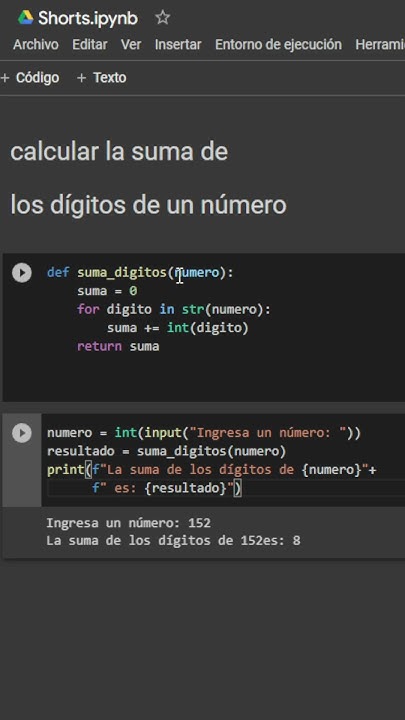 Aprende Python Fácilmente: Cómo Calcular la Suma de los Dígitos de un ...
