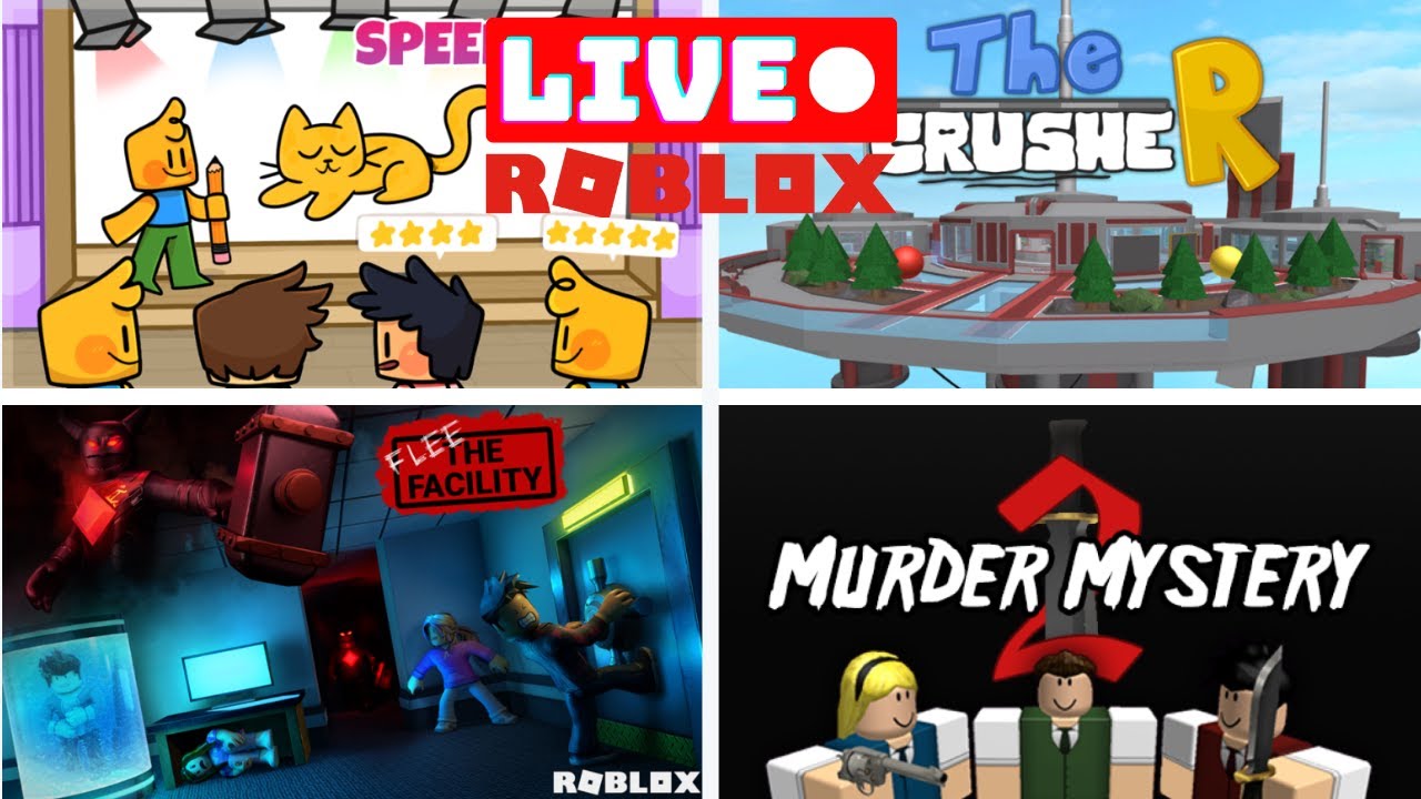 Live de Roblox: Speed Draw, Flee, MM2 e +! - YouTube